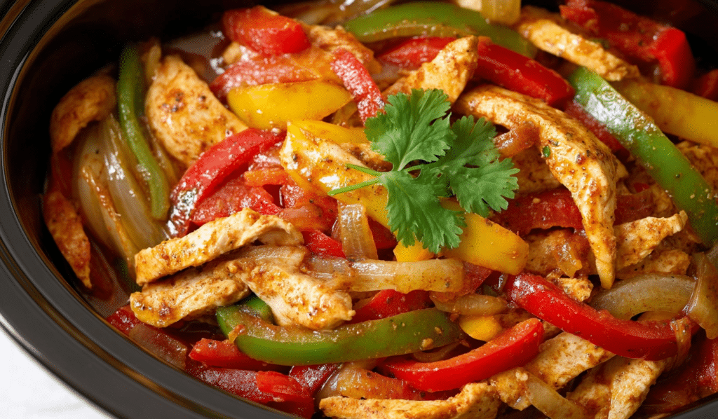 Slow Cooker Chicken Fajitas Easy in 3 Hours